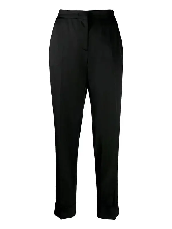 PT TORINO Tapered Leg Trousers - Black