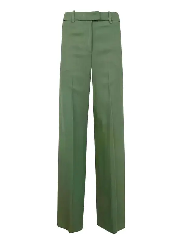 SEMICOUTURE Pressed-crease Trousers - Green