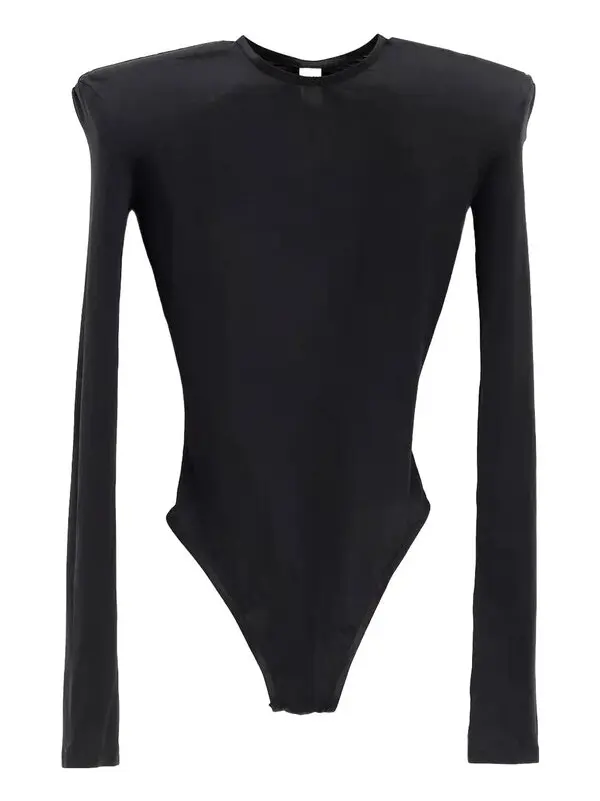 Vaquera Shoulder-pad Long-sleeve Body - Black