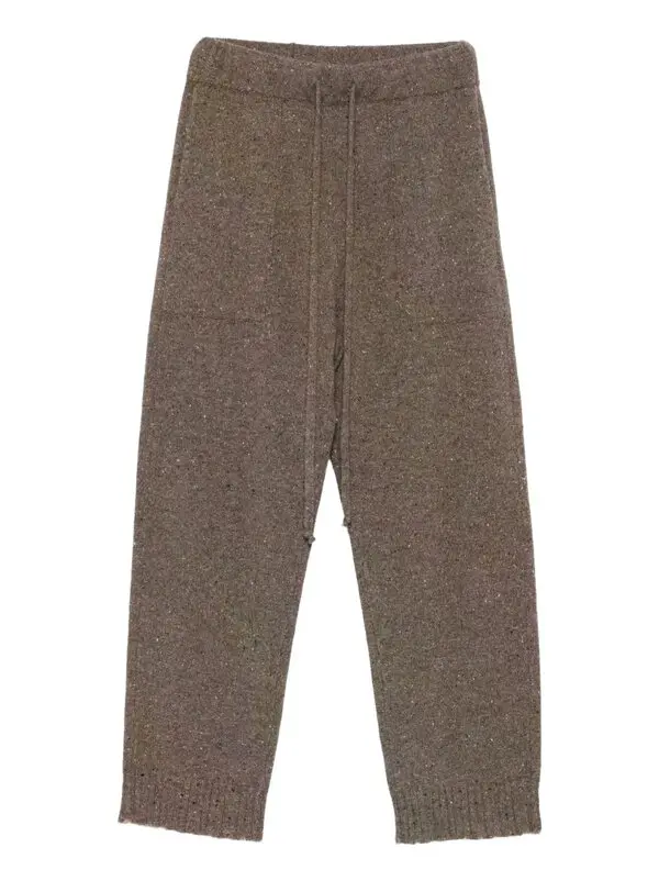 UMA WANG Cashmere Straight-leg Trousers - Brown