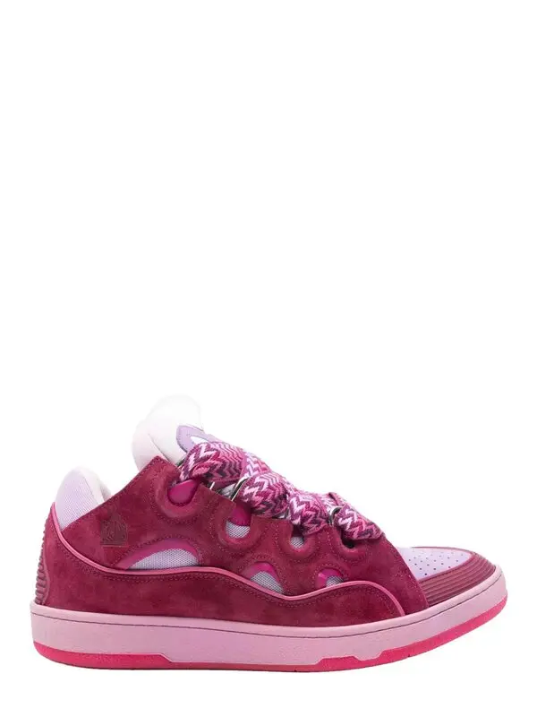LANVIN Curb Lace-up Sneakers - Pink