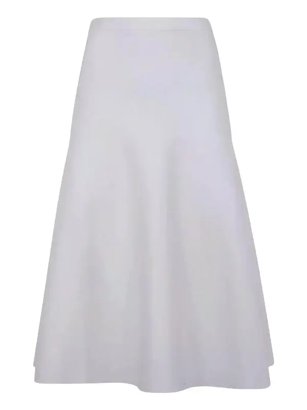 D.exterior A-line Knitted Skirt - White