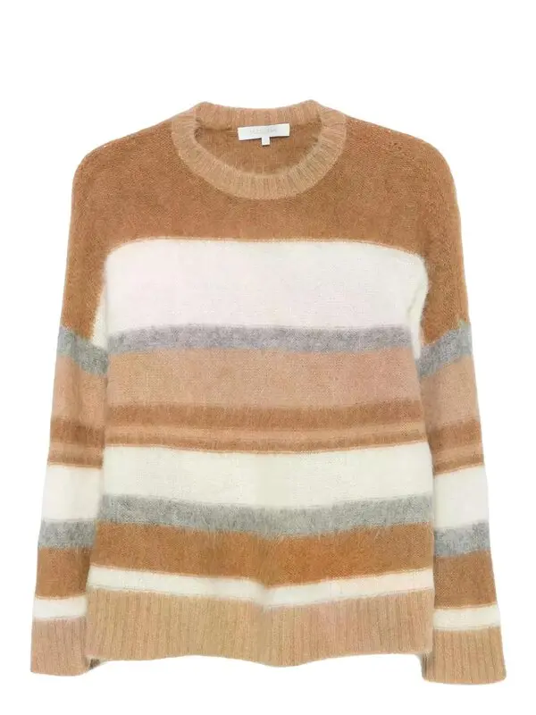 Antonelli Firenze Striped Sweater - Brown