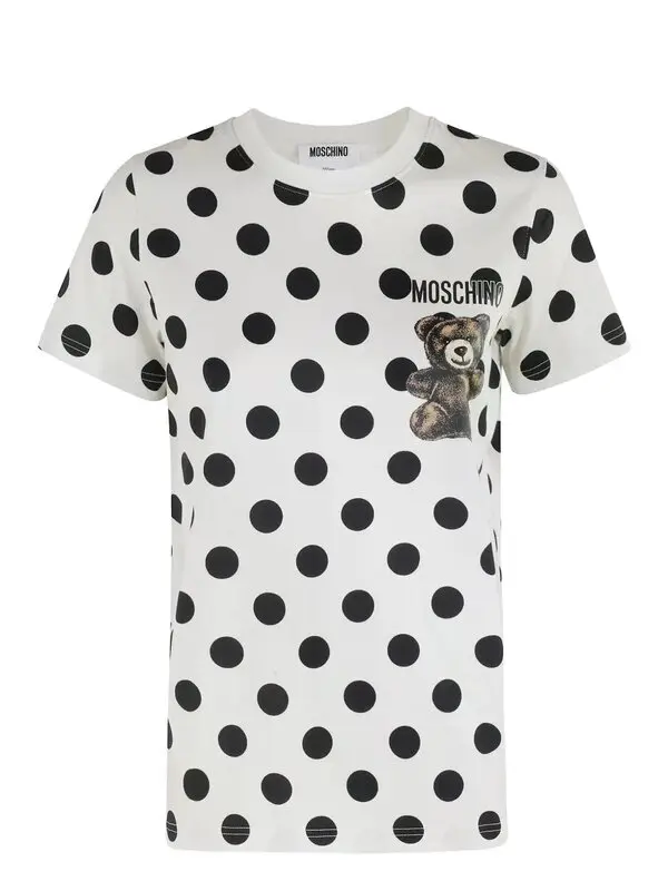 Moschino Polka-dot Bear T-shirt - White
