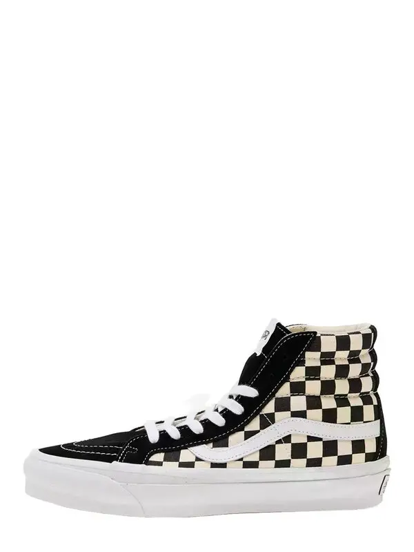 VANS Sk8-hi Reissue 38 Lx Checkerboard Sneakers - Black