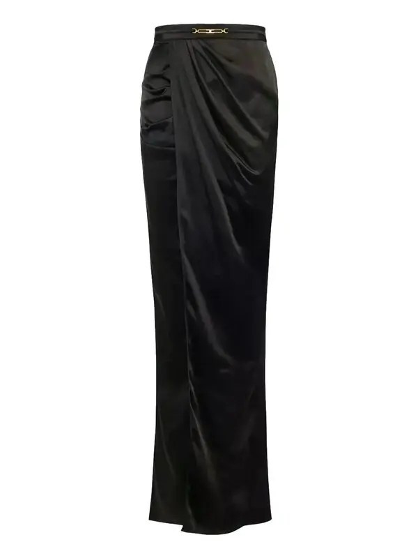 Elisabetta Franchi Slit Maxi Skirt - Black