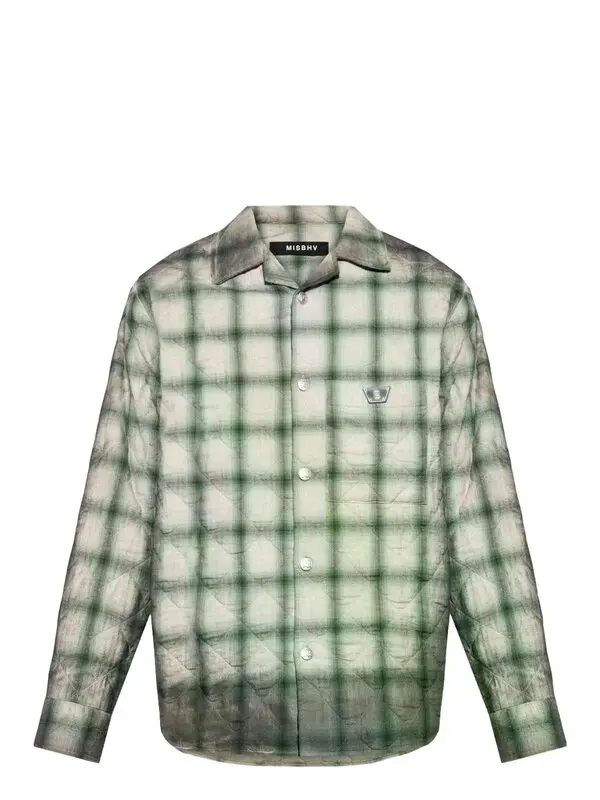 MISBHV Checked Quilted Overshirt - Neutrals