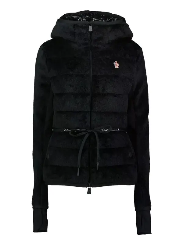 Moncler Polartec Zipped Hooded Jacket - Black