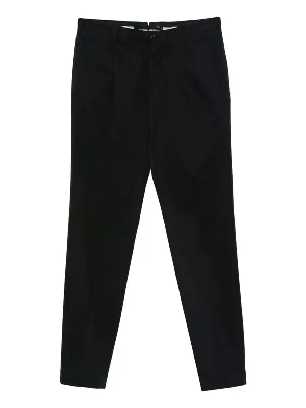 Incotex Pleat-detail Trousers - Black