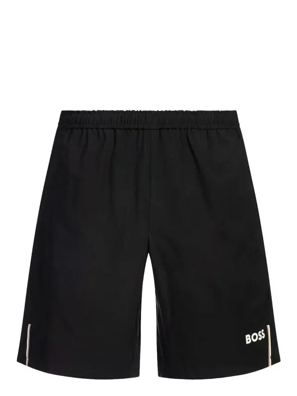 Hugo Boss Logo-print Running Shorts - Black