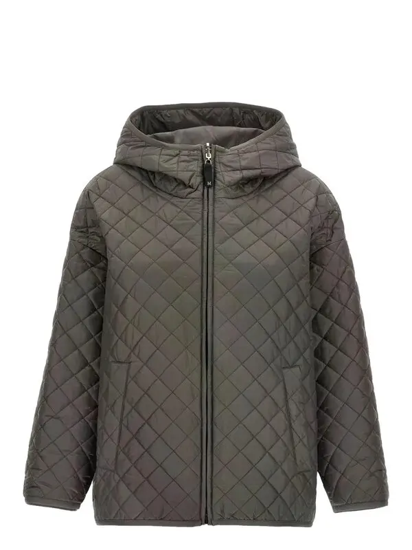 Max Mara Leo Reversible Quilted Jacket - Grey