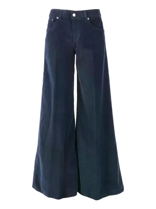 DONDUP Corduroy Wide-leg Jeans - Blue