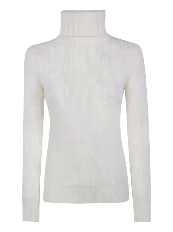 BASE Roll-neck Knitwear - White