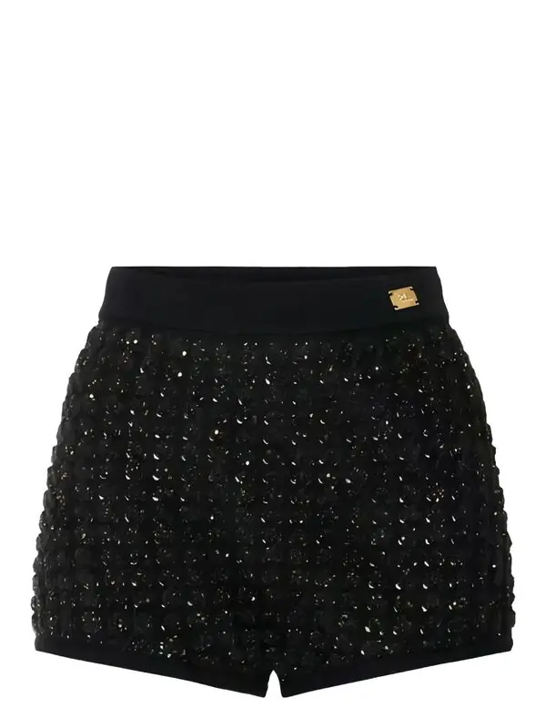Elisabetta Franchi Sequin-embellished Shorts - Black