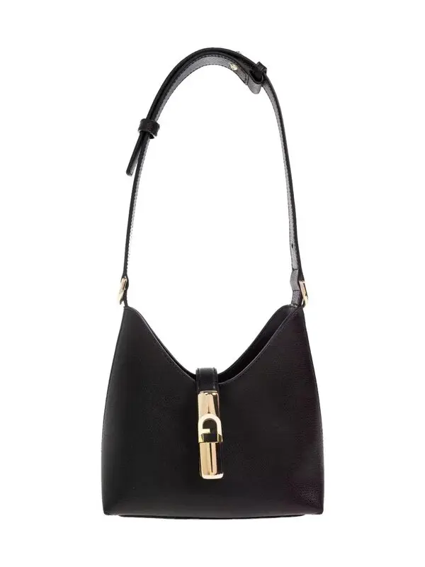 Furla Iride Mini Leather Shoulder Bag - Black