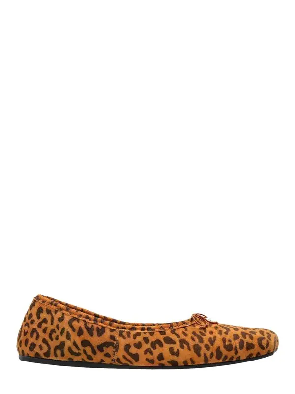 VIVIENNE WESTWOOD Leopard Print Bow Trainers - Brown