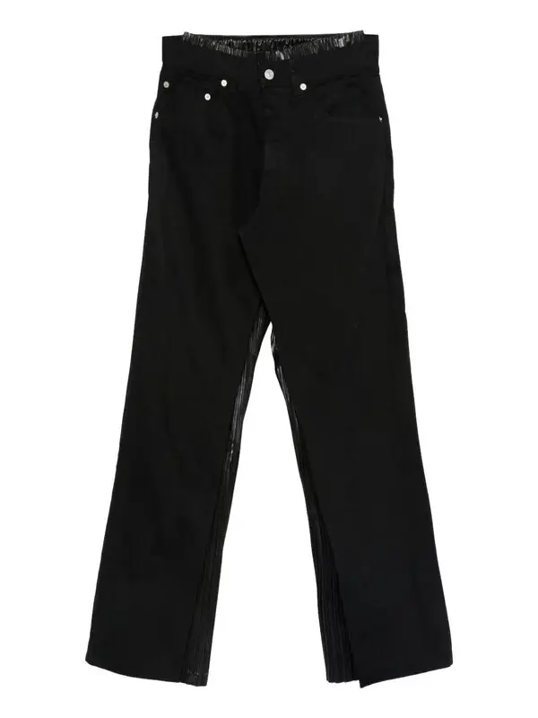 Junya Watanabe Pleated Panel Trousers - Black