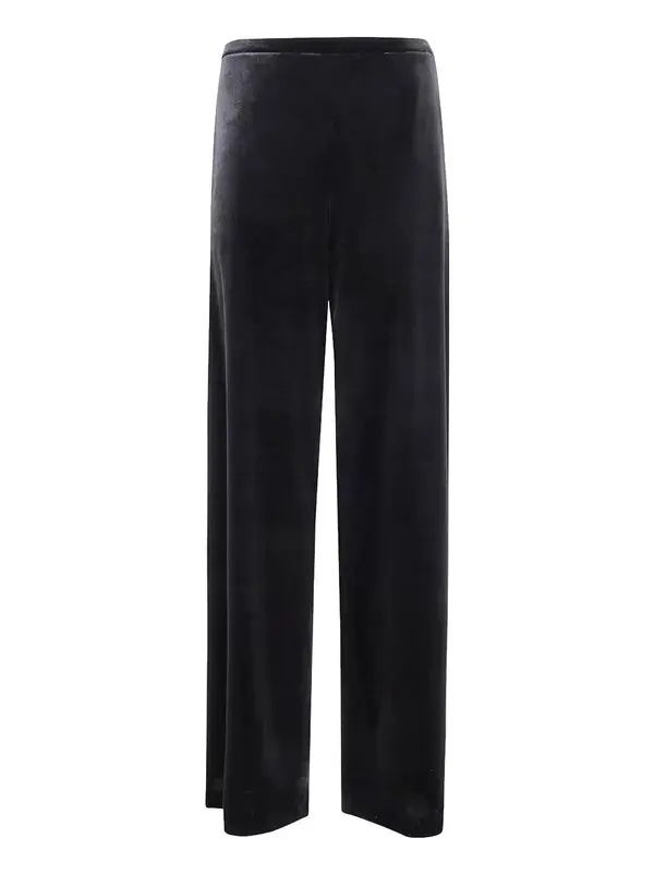 Emporio Armani Velvet Trousers - Black