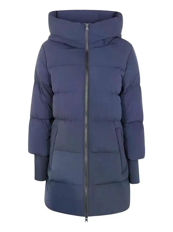 Woolrich Hooded Puffer Coat - Blue