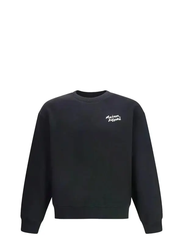 Maison Kitsuné Logo-print Sweatshirt - Blue