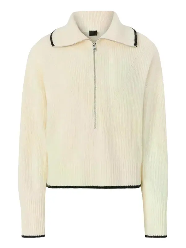 Pinko Folegandros Half-zip Sweater - Neutrals