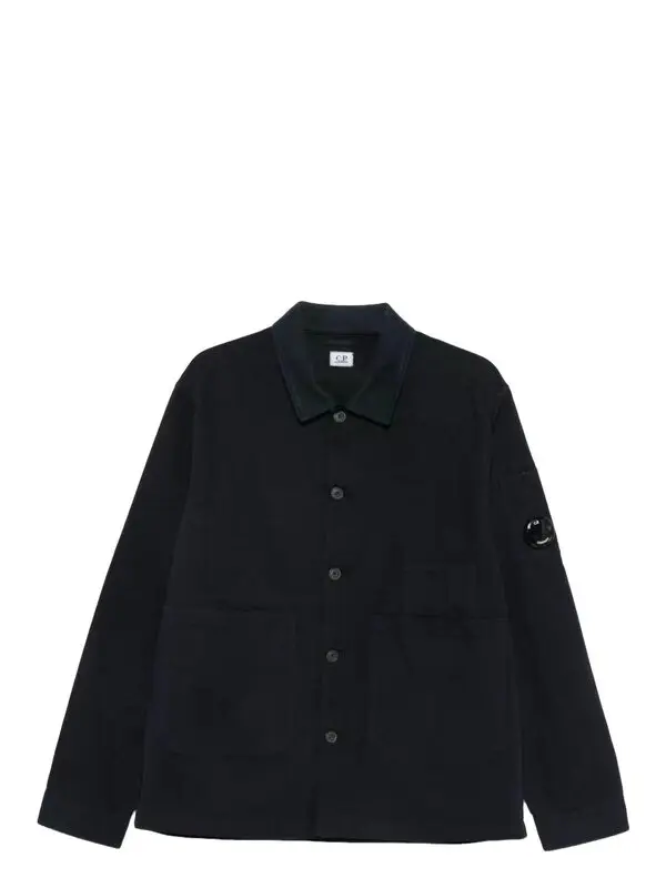 C.P. COMPANY Buttoned Patch-pocket Jacket - Blue