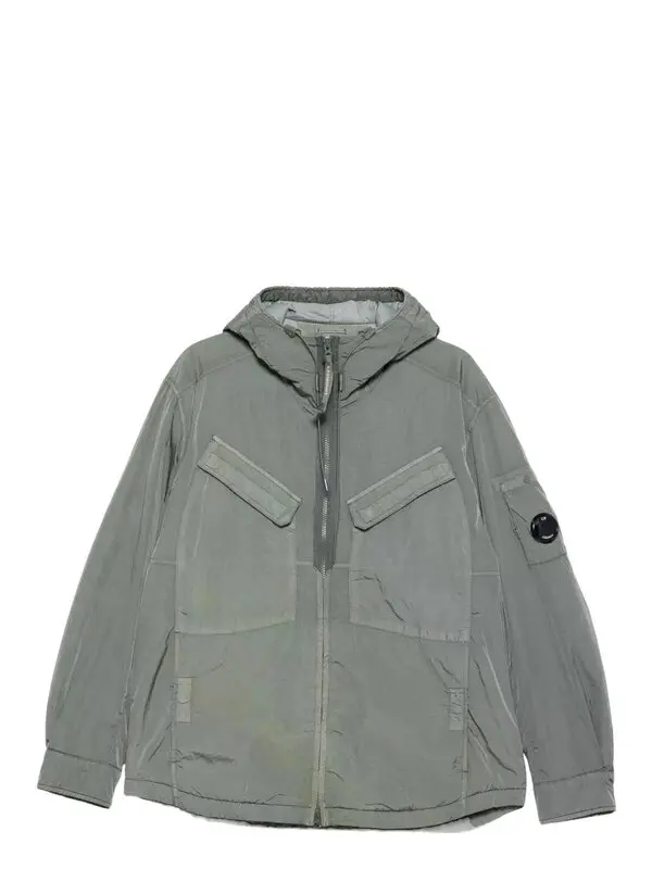 C.P. COMPANY Flap-pocket Hooded Jacket - Green