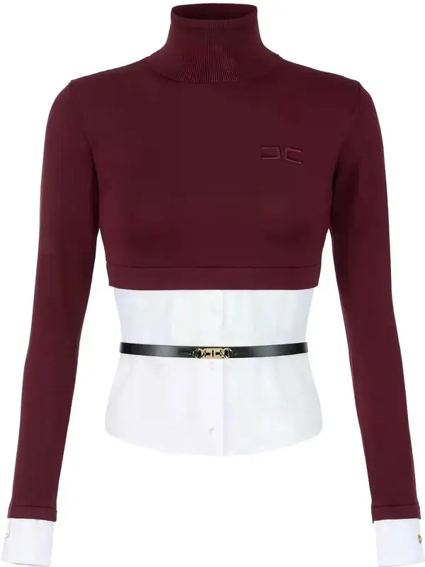 Elisabetta Franchi Turtleneck Sweater - Brown