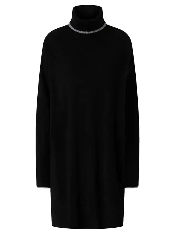 Pinko Fogo Roll-neck Mini Dress - Black