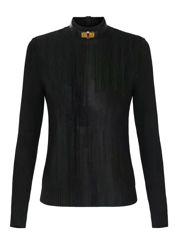 Elisabetta Franchi Wool-blend Sweater - Black