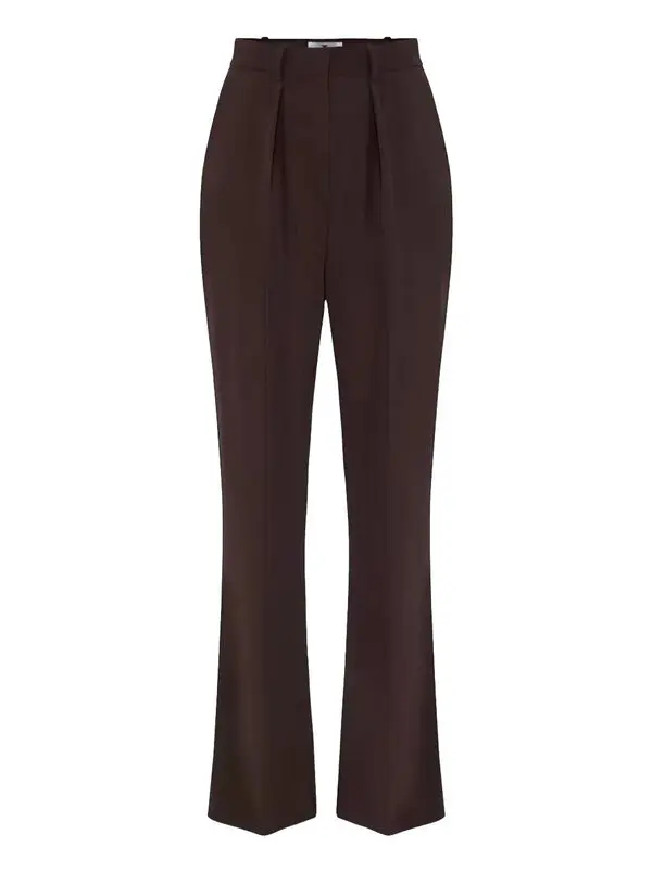 Elisabetta Franchi Flared Tailored Trousers - Brown