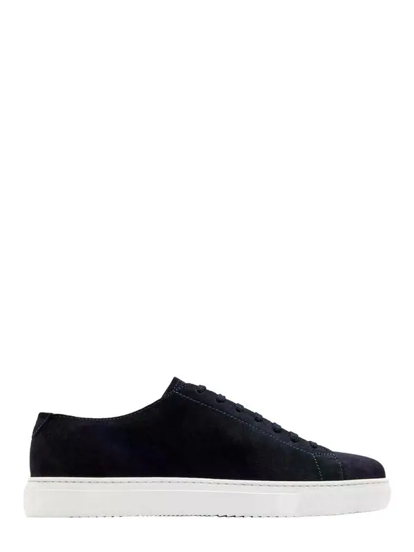 DOUCAL'S Lace-up Suede Sneakers - Blue