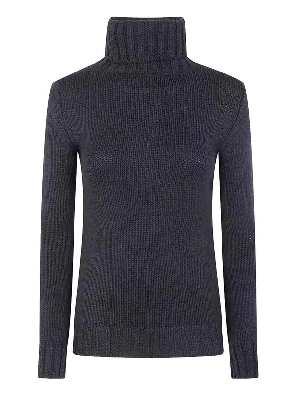 BASE Roll-neck Knitwear - Black