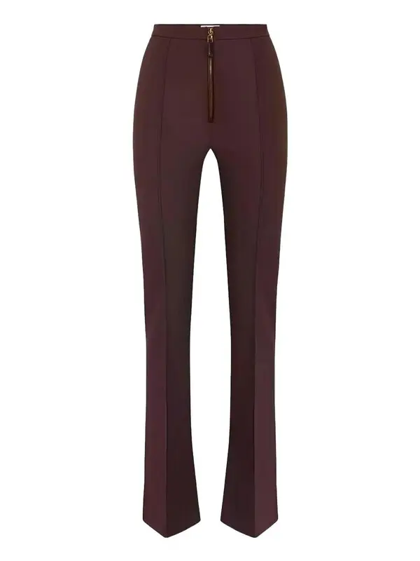 Elisabetta Franchi Flared Trousers - Brown