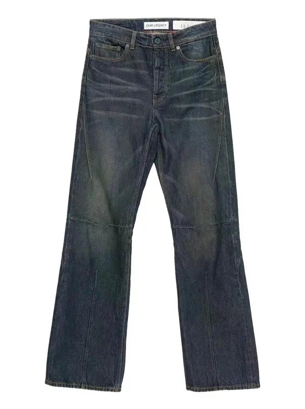 Our Legacy Moto Cut Jeans - Blue