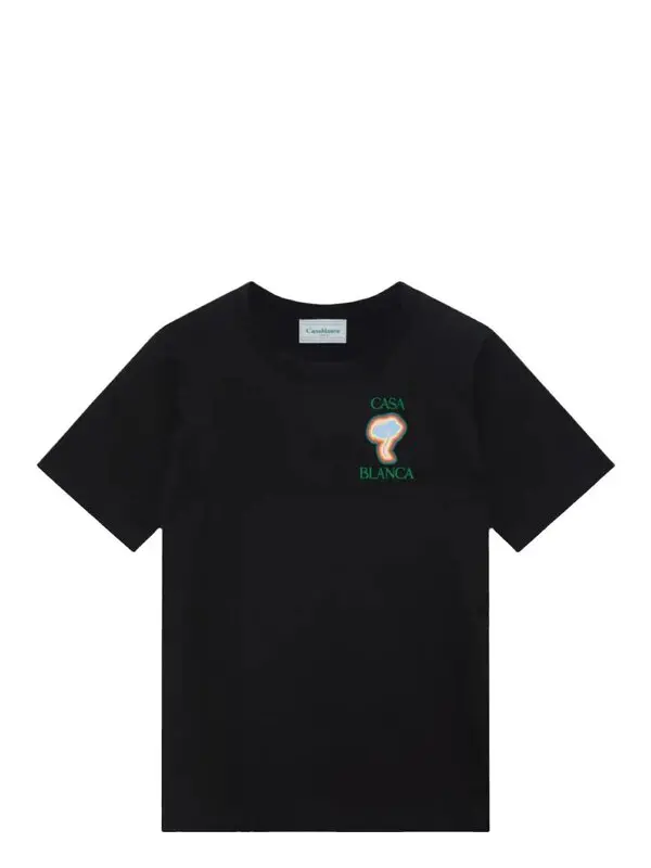 Casablanca Mushroom Graphic T-shirt - Black