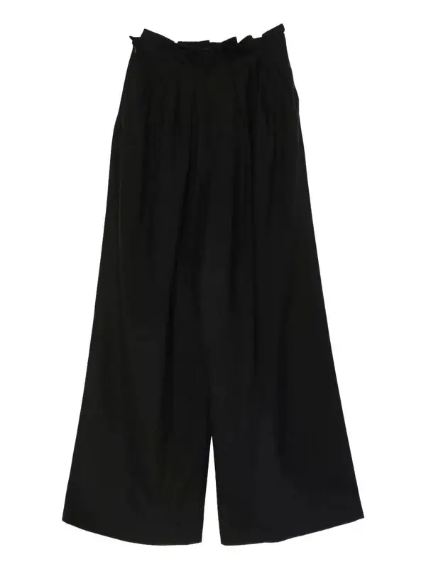 VIKTORIA CHAN Pleated Trousers - Black