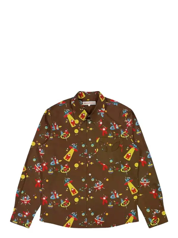WALTER VAN BEIRENDONCK Cotton Shirt - Brown
