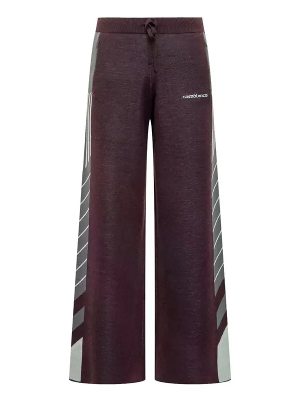 Casablanca Diagonal Tennis Trousers - Red