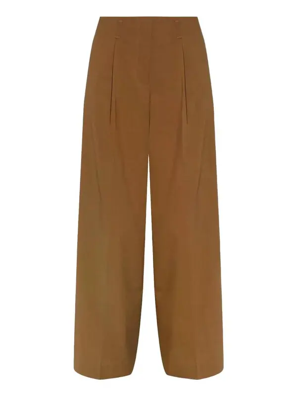 Lacoste Pleated Trousers - Brown