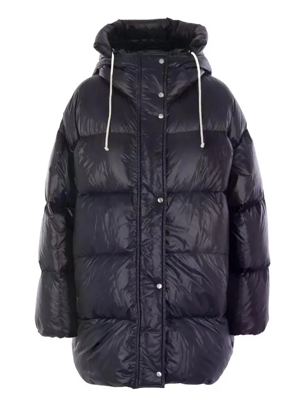 JIL SANDER Hooded Padded Jacket - Black