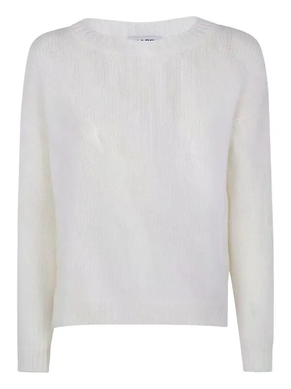 BASE Crew-neck Knit Jumper - White