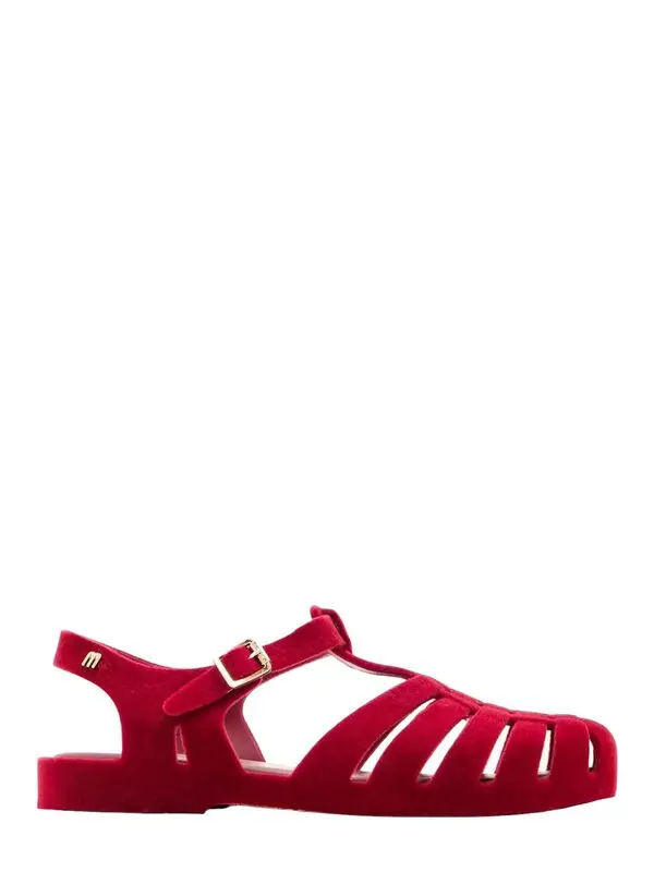 Melissa Possession Velvet Sandals - Red