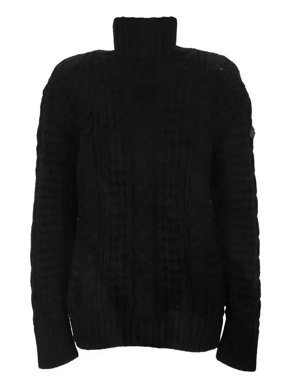 MONCLER X EE72 BY EDWARD ENNINFUL Virgin Wool Sweater - Black