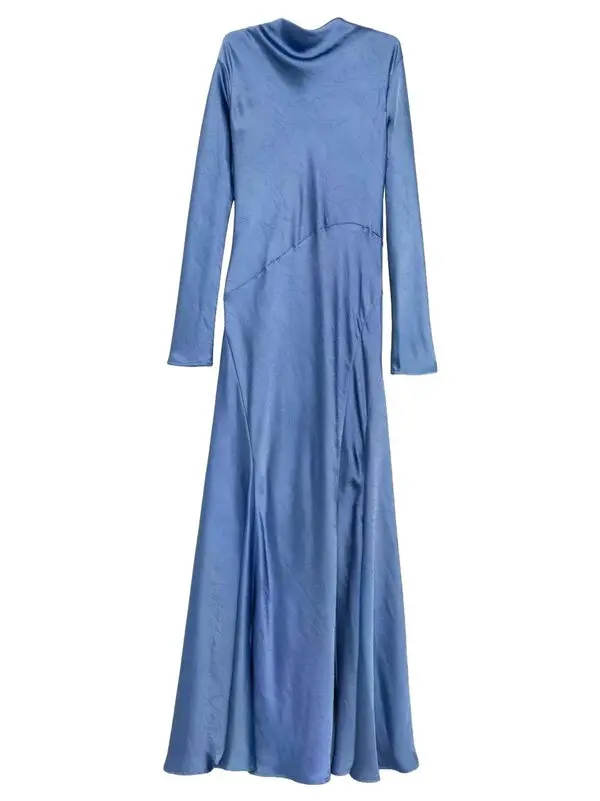 Erika Cavallini Satin A-line Dress - Blue