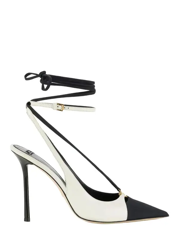 Elisabetta Franchi Two-toned Stiletto-heel Pumps - White
