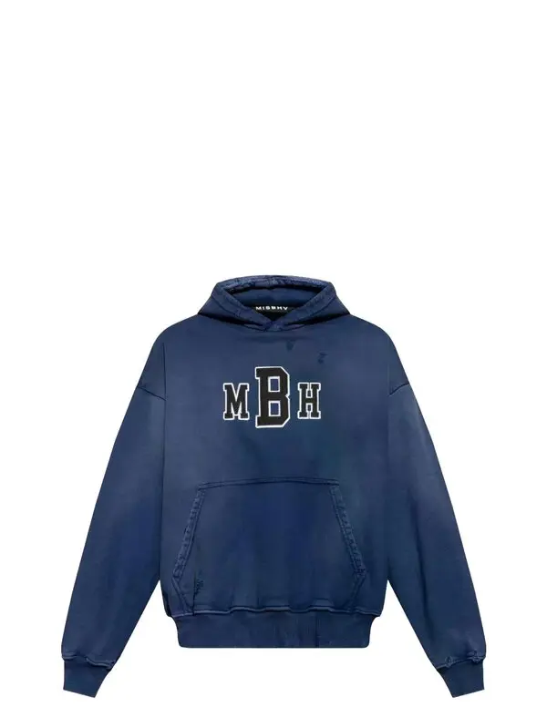 MISBHV Logo-embroidered Hoodie - Blue