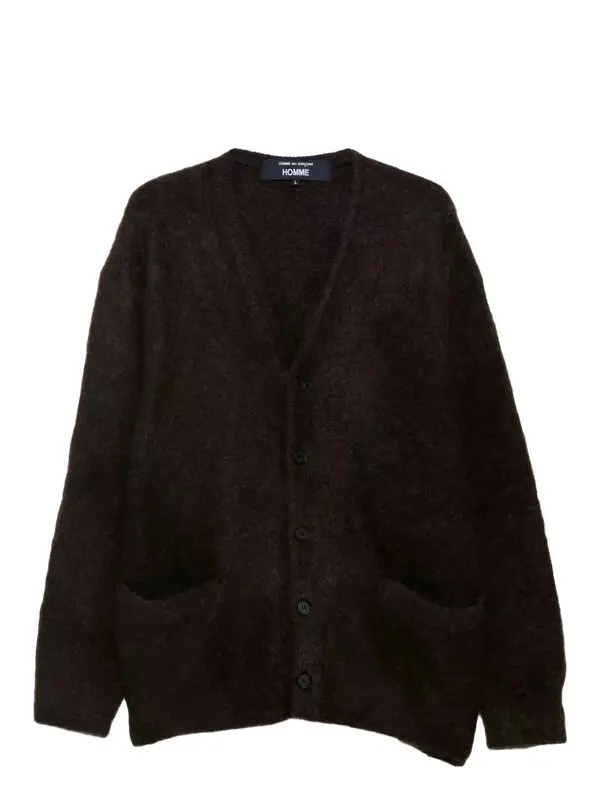 Comme Des Garçons V-neck Cardigan - Brown