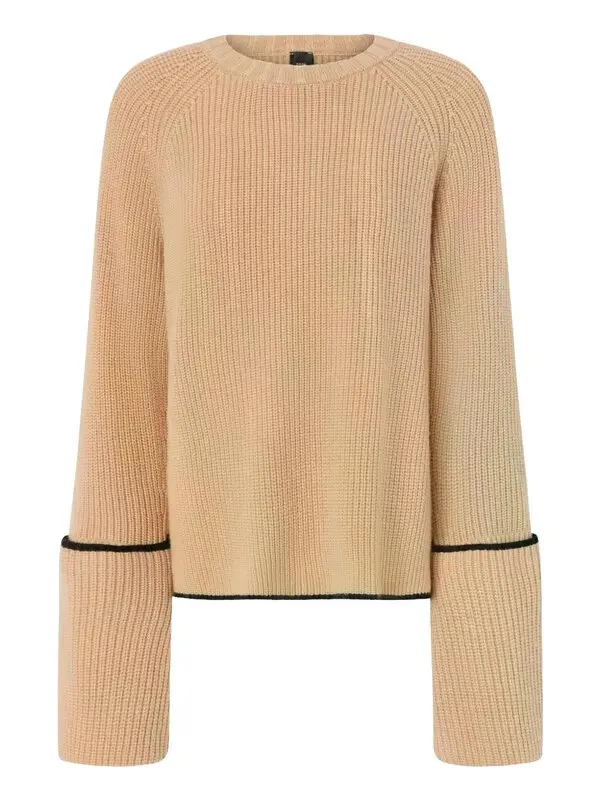 Pinko Procida Ribbed Sweater - Neutrals