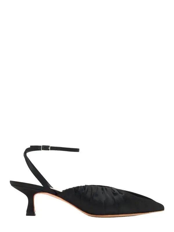 LOEFFLER RANDALL 50mm Ruched-detail Pumps - Black